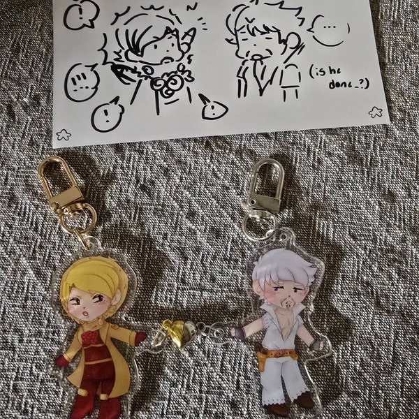 My Bizarre Subordinates OTP Duo Magnetic Keychains - Etsy