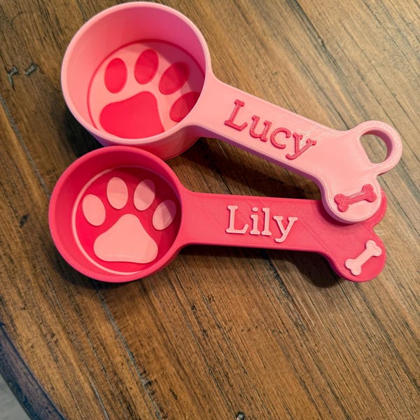 Personalized Dog Food Scoop, Pet Food Measuring Cup With Name, Kibble ...