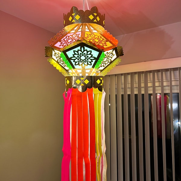 Large No Assembly Foldable Reusable Diwali Paper Lantern Akash Aakash ...