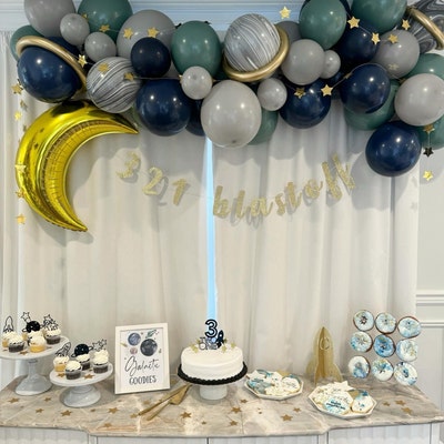 Bluey Balloon Backdrop, Let's Pawty Balloon Garland, Bluey Birthday ...