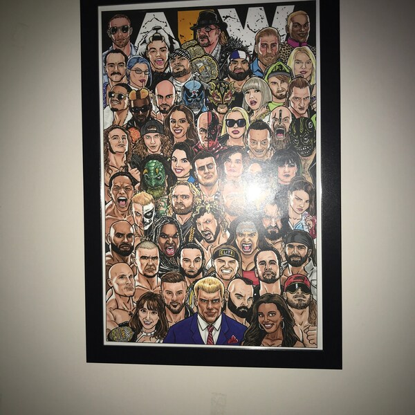 AEW 2019 Roster - 11x17 Fine Art Print - Etsy