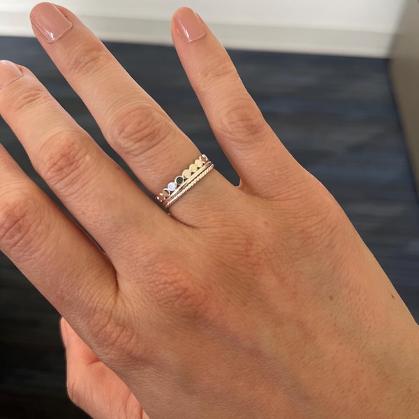 Ruby Ring/ 14k Gold Filled Stacking Ruby Ring/ Stackable/ Silver Ruby Ring/ Dainty Ring ...