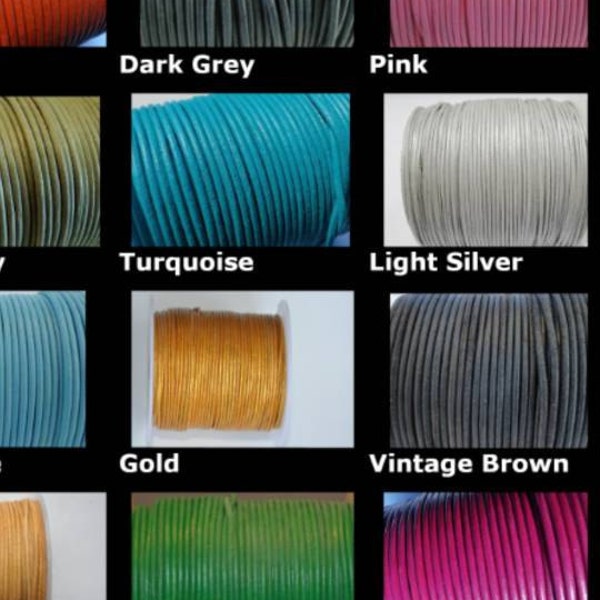 Real Flat Leather Cord - 3mm X 3mm String Lace Thong - for Jewellery ...