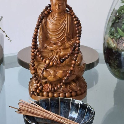 Happy Buddha Laughing Buddha Statue, Maitreya Buddha, Wooden Buddha ...