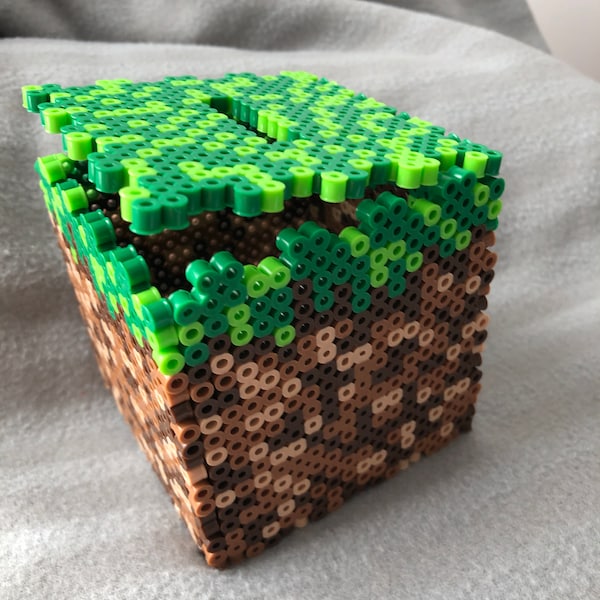 Perler Bead Super Mario Question Mark Cube - Etsy