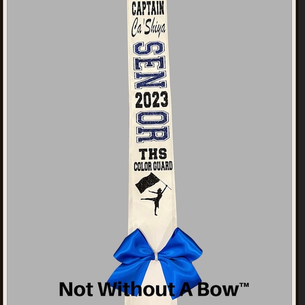 Dance Senior Sash - Senior Night Sash - Dance Senior Sash 2026 - Wide ...
