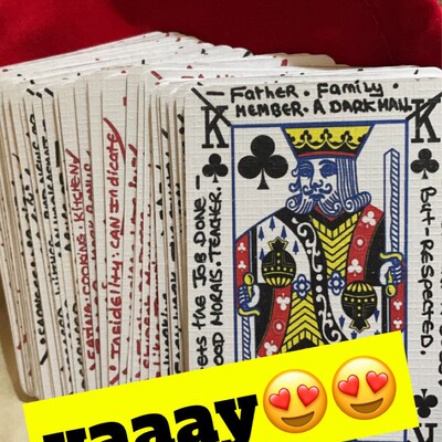 Cartomancy Card Meanings 52 Pages PDF - Etsy