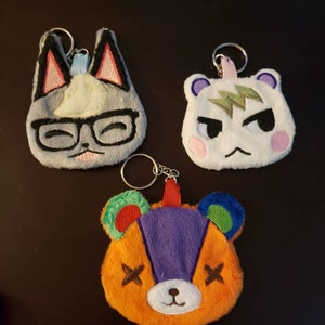 Animal Video Game Embroidered Keychain Gift for her Gift | Etsy