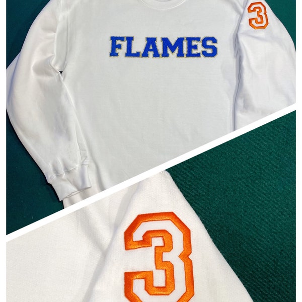 3" Numbers College Varsity Letterman Embroidered Iron on Patch Varsity ...