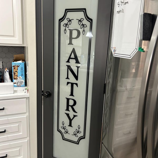 Vertical Laundry Decal Sticker for Door or Wall, Laundry Door Sign ...