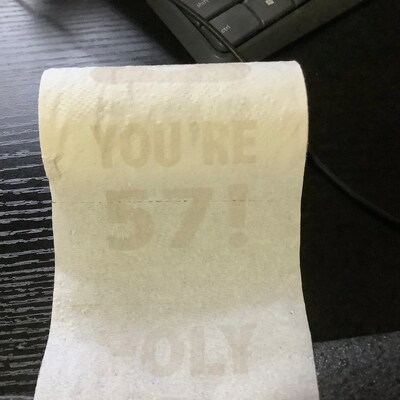 Printed TP Holy Poop You're 28 Printed Toilet Paper Gag Gift Happy 28th ...