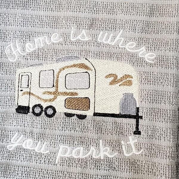 Camper Machine Embroidery Design, Camping Embroidery File, Camping ...