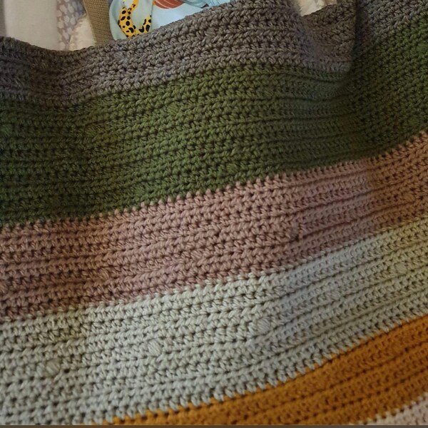 Autumn Granny Square Crochet Baby Blanket - Etsy