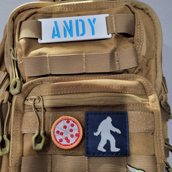 Custom Tactical Molle Name Tag - Choose Your Own Colors! - Etsy