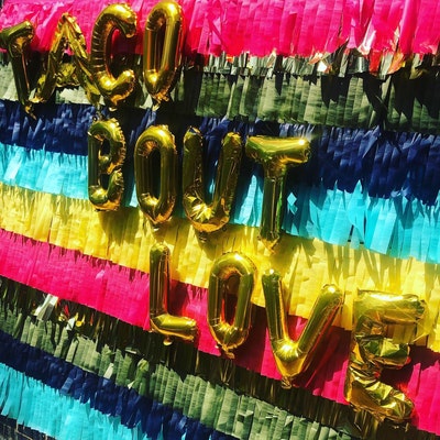 Mod Fiesta DIY Fringe Backdrop Multi-color Paper Photo, Banner, Cinco ...