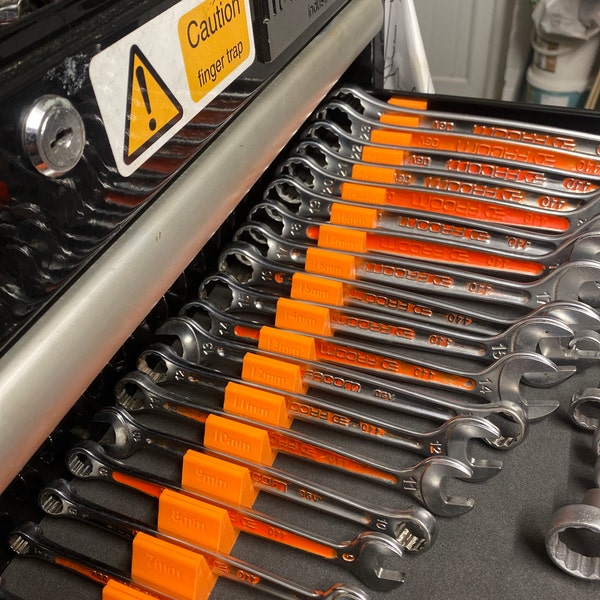 Large Spanner Rack, Spanner Holder, Wrench Rack, Drawer Organiser ...