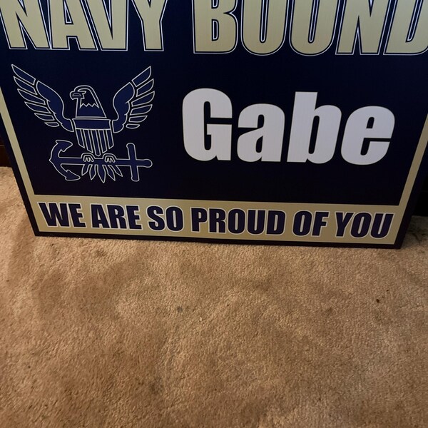 Army Bound Yard Sign Army Gift Army Graduation BCT Army Sign Army Yard ...