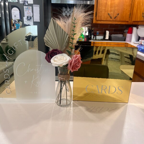3" Large Clear Acrylic Sign Holders | Wedding Sign Holders |table ...