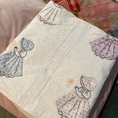 Antique Quilt Red & White Brick Wall Doll - Etsy