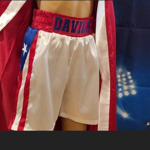 Kids Personalized Boxing Set Robe, Shorts, Baby Gloves. - Etsy