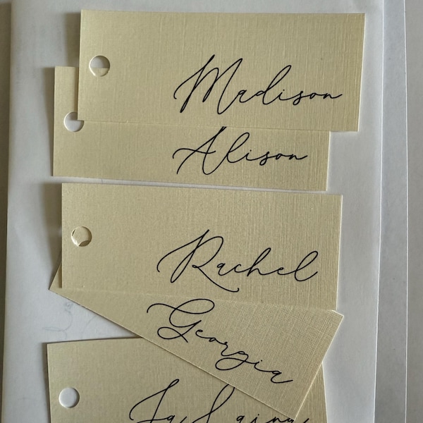 Name Tags for Wedding, Bridesmaids Tags, Calligraphy Name Tags, Small ...
