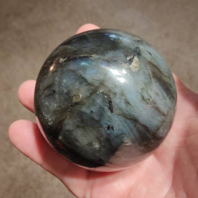 Natural Labradorite Sphere Labradorite Gemstone Ball Crystal Sphere ...
