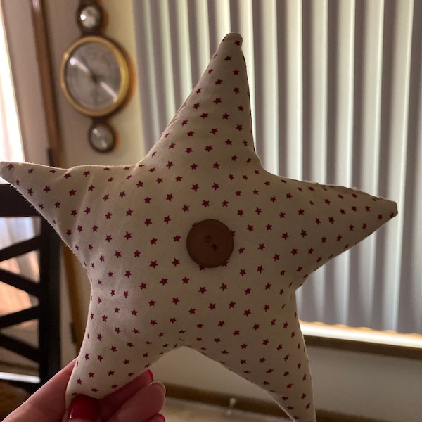Fabric Stars, Farmhouse Stuffed Stars, 4th of July Decor, Star Bowl ...