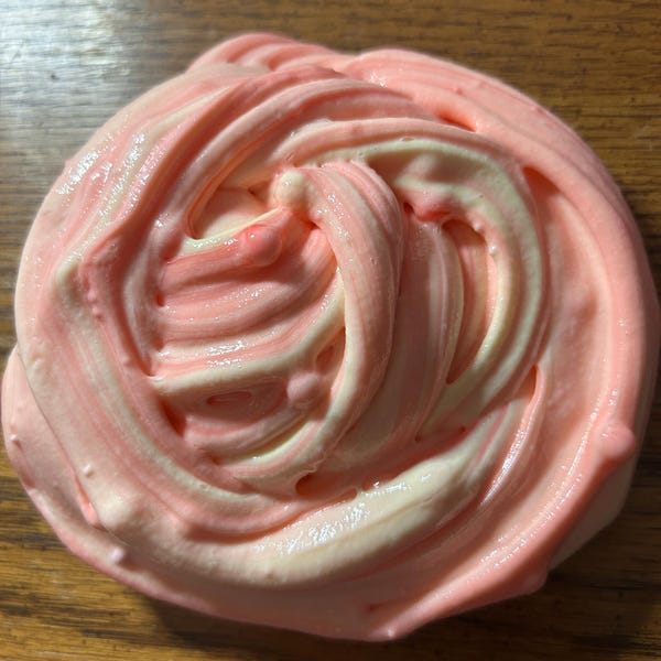 Peachy Cream Snow Butter Slime – Peaches and Cream Scented Slime With ...