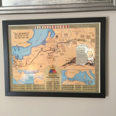 World War 2 Map Print Poster Print WW2 Maps Canvas Art War Maps Art ...