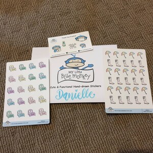 Morning Routine Stickers, Night Time Routine Stickers, Hand Lettering ...