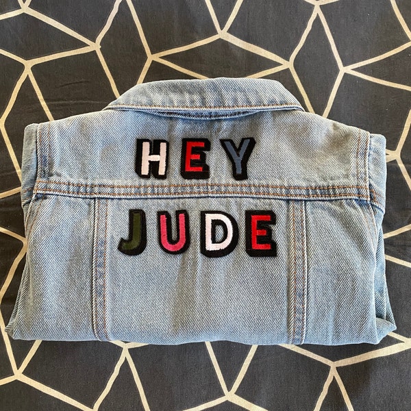 Letters Patch Alphabet Embroidered Applique Colorful Letters Iron on ...