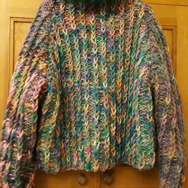 Ultra Bulky/super Chunky Merino Wool Yarn, Single Ply, Hand Dyed Yarn ...