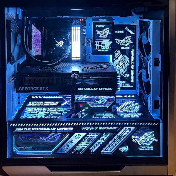 Custmoized Silver Mirrored RGB Gpu Backplate Pc Case Panel Argb Edge ...