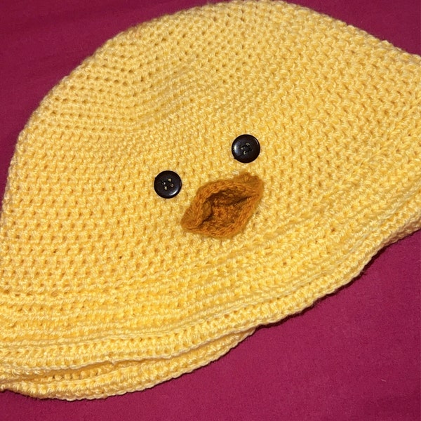 Crochet Written Pattern - Duck Bucket Hat - Etsy