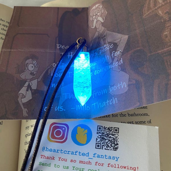 Disney's Atlantis the Lost Empire Kida Crystal Handcrafted Glowing ...