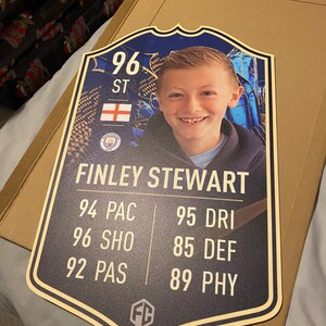 Personalised FIFA Card Football Gift ICON Father's Day FIFA 23 Football ...