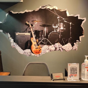 Graffiti Wall Decal Street Art 3D Smashed Wall Art Sticker - Etsy