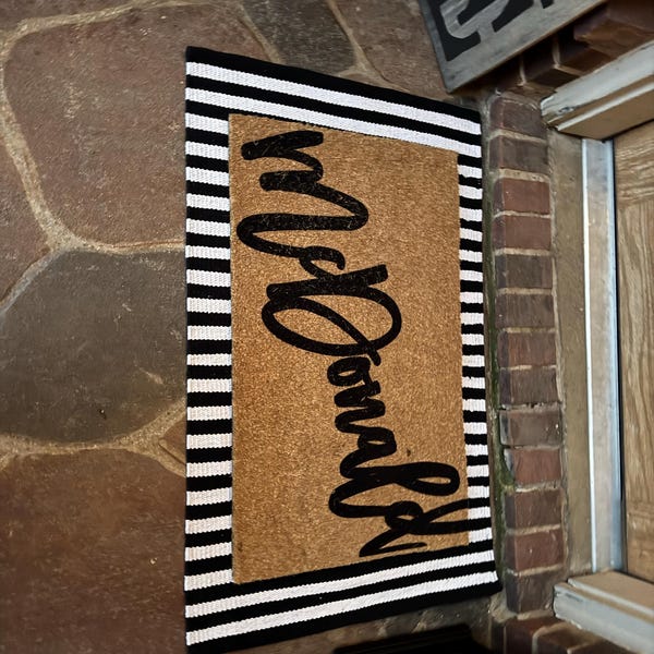 Hand-painted Doormat | Welcome Doormat | Custom Doormat | Doormat ...