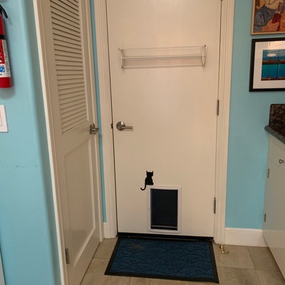 Wood Cat Door Topper Cat Door Decal Cat Decoration Cat - Etsy