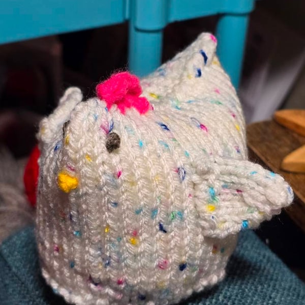 Poppy the Chicken Knitting Pattern ORIGINAL, Knit Chicken Pattern ...