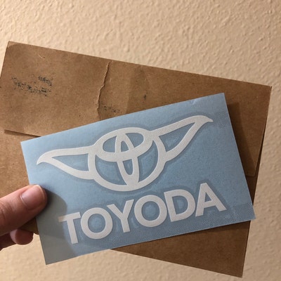 Yoda Toyoda Toyota Vinyl Decal for Car, Laptops, Any Smooth Surface ...