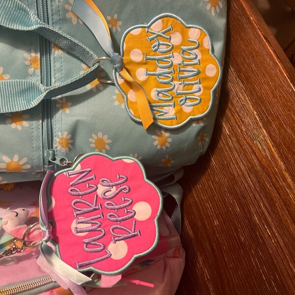 Custom Backpack Tags-monogrammed Tags-backpack Tags-monogrammed Tag ...