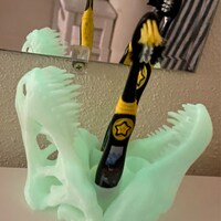 T-rex Toothbrush Holder - Etsy