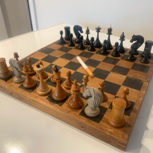 Vietnam Game Set 3 in 1: Chess Checkers and Backgammon. Great - Etsy