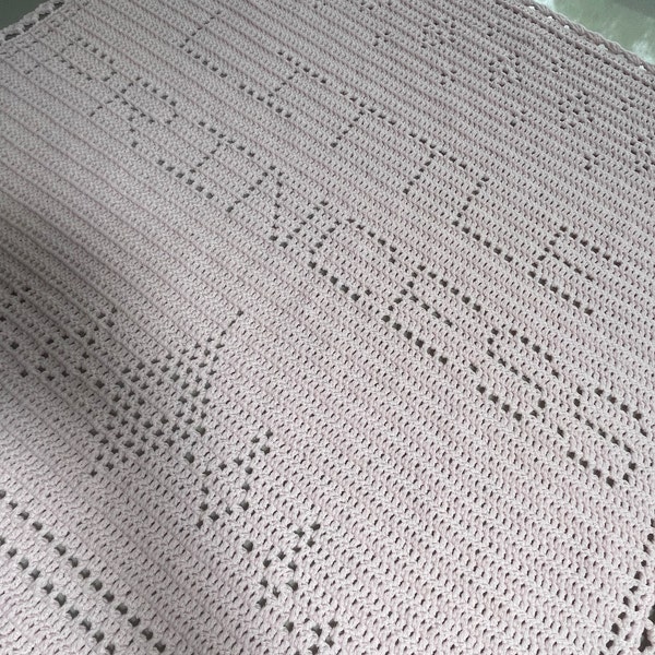 Crochet Blanket Pattern Little Princess Filet Blanket PDF, Uk and Us ...