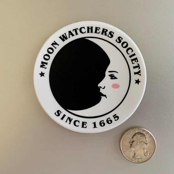 Moon Watchers Sticker, Moon Sticker Car, Moon Sticker Packs, Witchy ...