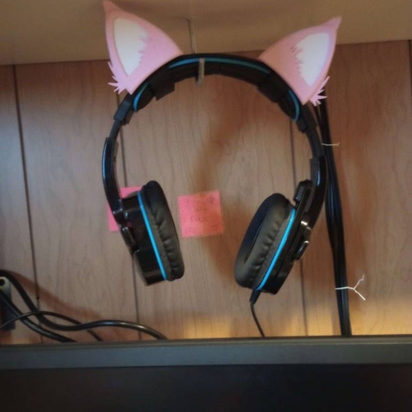 Purple Anime Cat Ears, Streaming Headphone Cat Ears, Cat Ears That ...