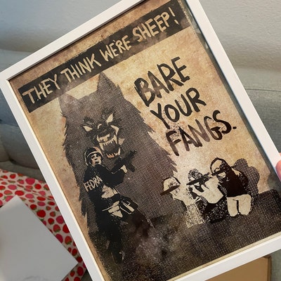 WOLVES FLYER W.L.F the Last of Us Part II, High Quality Fanmade - Etsy