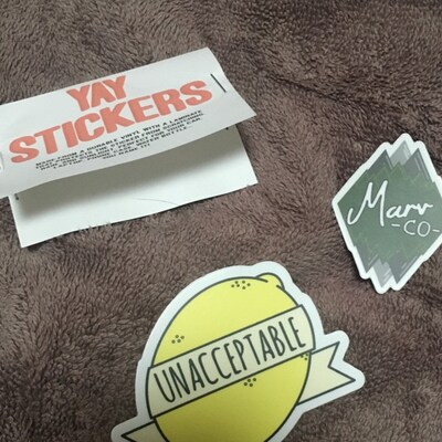 Vinyl Sticker, UNACCEPTABLE, Weather Proof, Sticker, Laminated, Decal ...