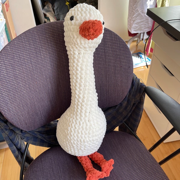 PATTERN ONLY! Crochet Desk Goose PDF Pattern, Bonus: Rain Hat and ...